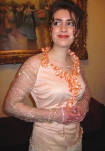 An Elegant Lacy Peach Blouse - McCalls 6399 Pattern Review | Edelweiss ...