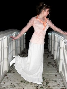 An Elegant Lacy Peach Blouse - McCalls 6399 Pattern Review | Edelweiss ...