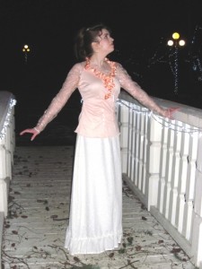 An Elegant Lacy Peach Blouse - McCalls 6399 Pattern Review | Edelweiss ...